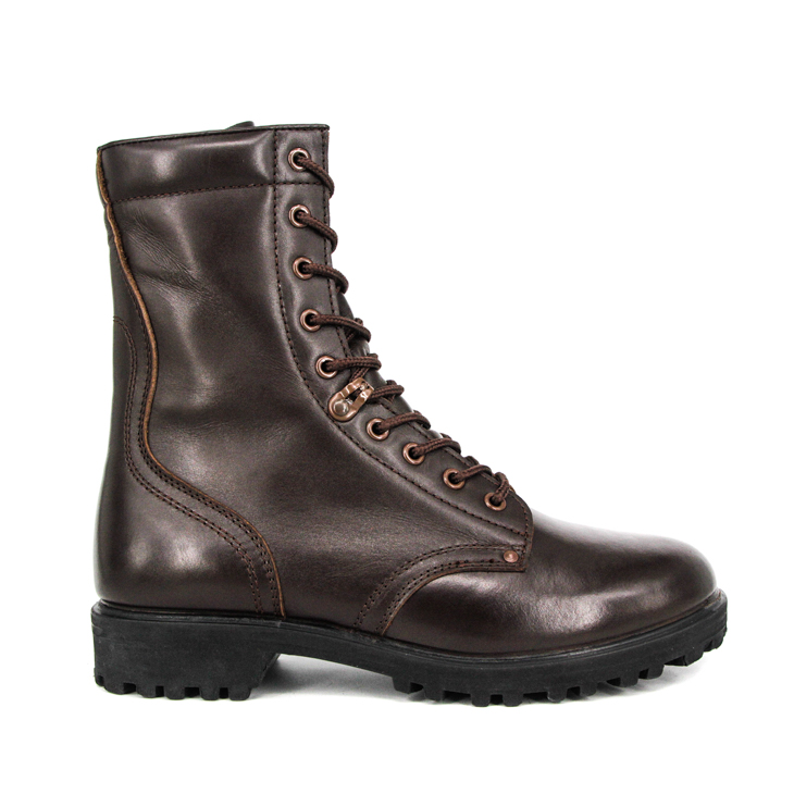New design cheap red brown combat full leather boots 6291 from China ...